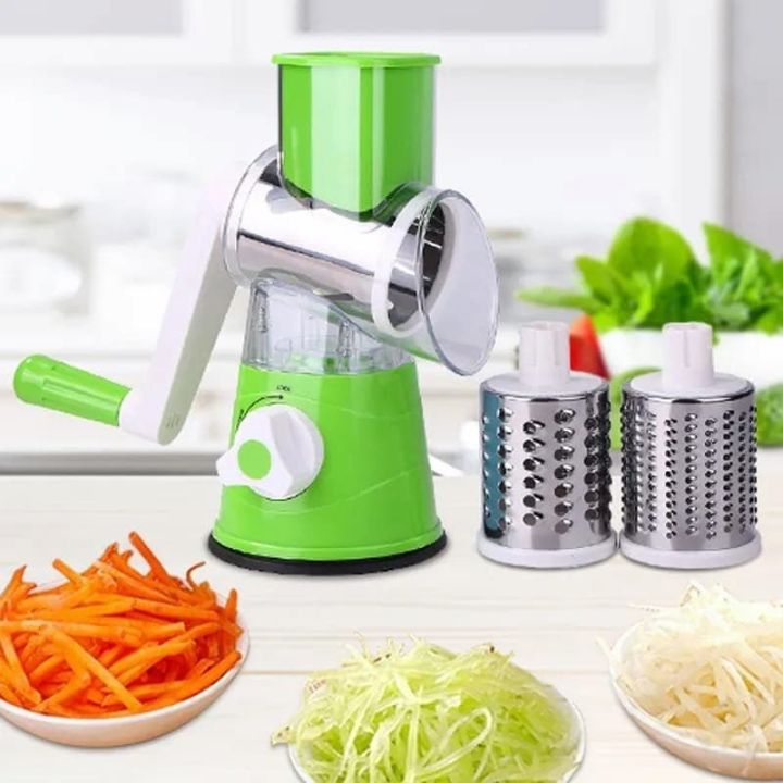 Manual Vegetable Cutter Slicer Round, Grater, 3 in1 Slicer,kadokash ...