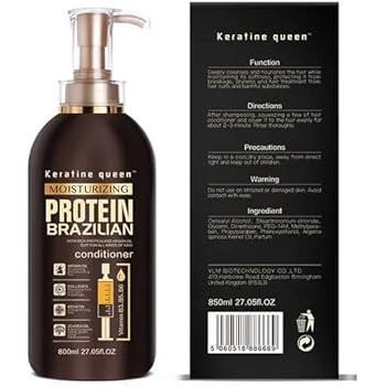 Keratine Queen Brazilian Protein Hair Straightening Shampoo Imported 800ml | Daraz.pk