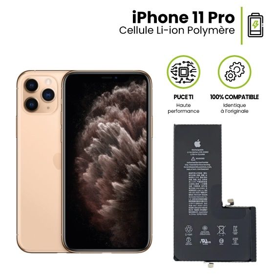 Apple IPhone 11 Pro Battery Replacement with 3046mAh Capacity, Lithium ...