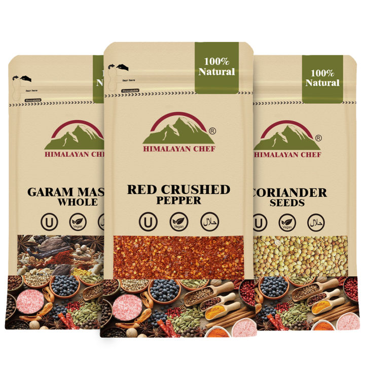 Pack of 3- Himalayan Red Crush Pepper - 100 g | Garam Masala Whole ...