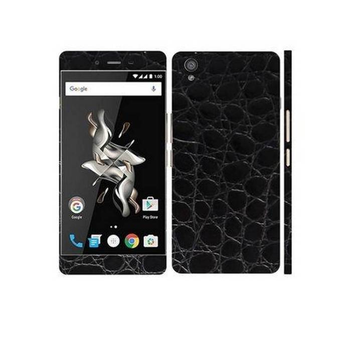 One Plus X 3M Crocodile Leather Texture Skin - Black | Daraz.pk