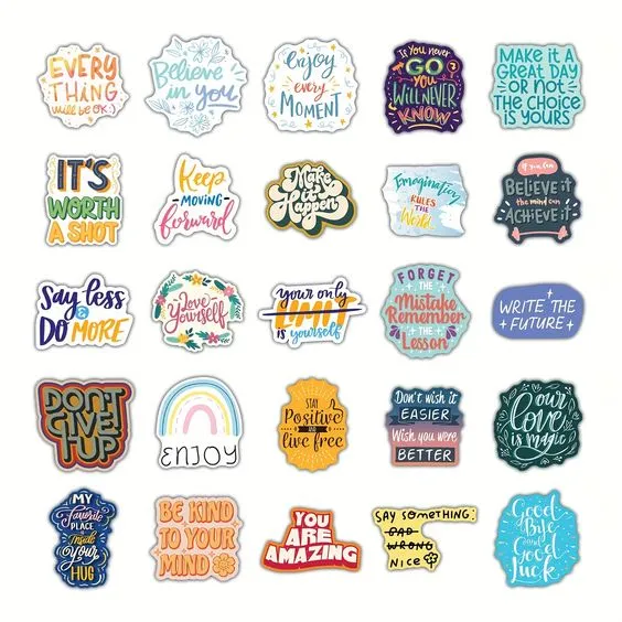 Pack of 25 - Motivational Stickers for Class Room - Teacher Reward ...