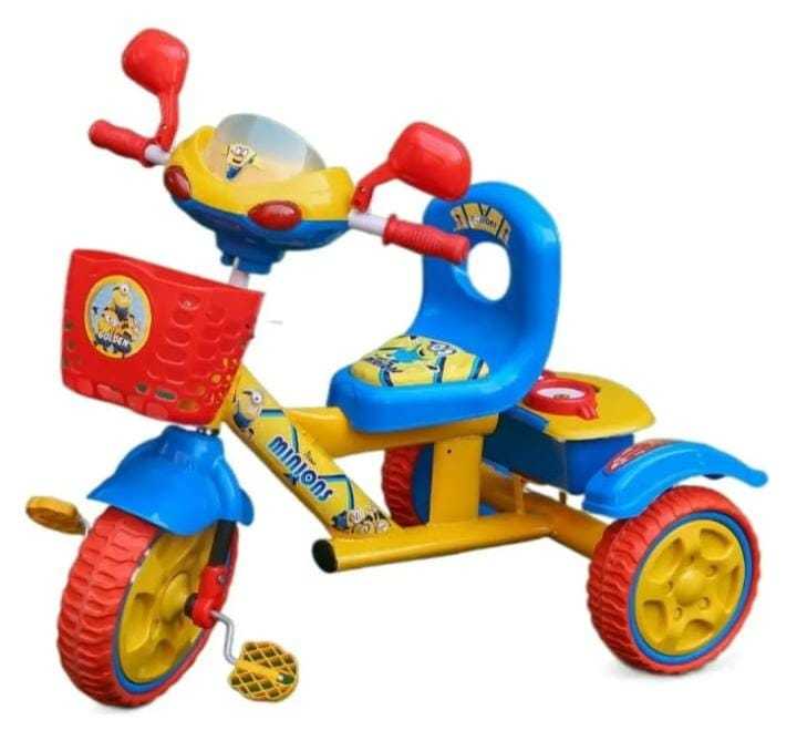 Minions Single Seat Tricycle with Front basket back Box and Lights ...