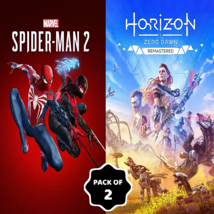 Pack Of 2 Games Marvel’s Spider-Man 2 And Horizon Zero Dawn Remastered ...