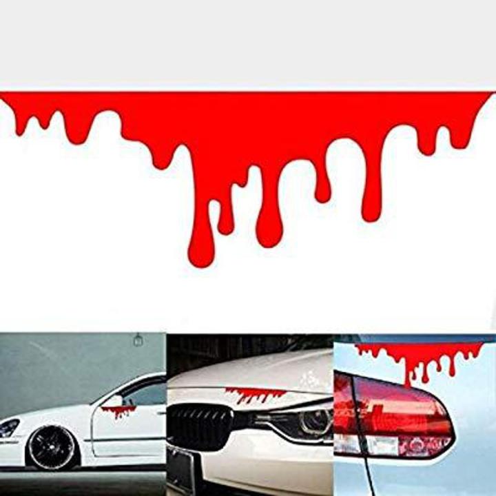 2Pcs Red Stickers For Car Backlight, Headlight, Bonnet, Bumper. Auto ...