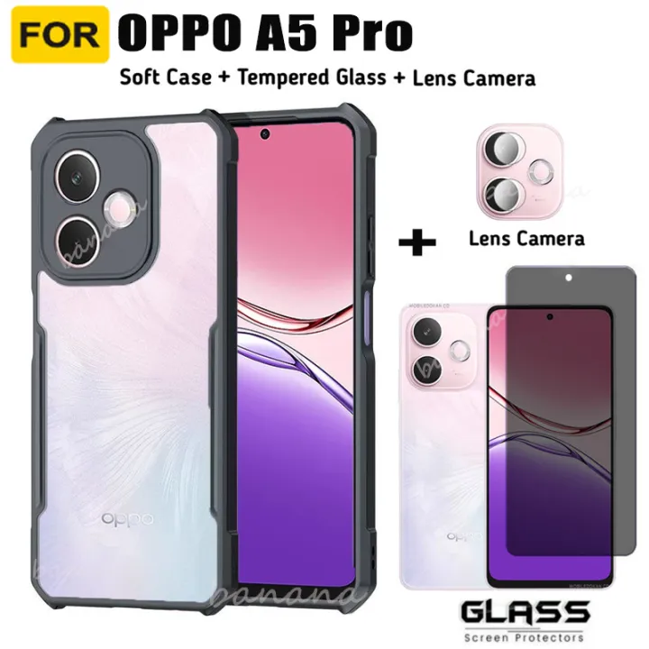 For OPPO A5 Pro Shockproof Phone Case OPPO A5 Pro 5G A3X A3 Pro Privacy ...