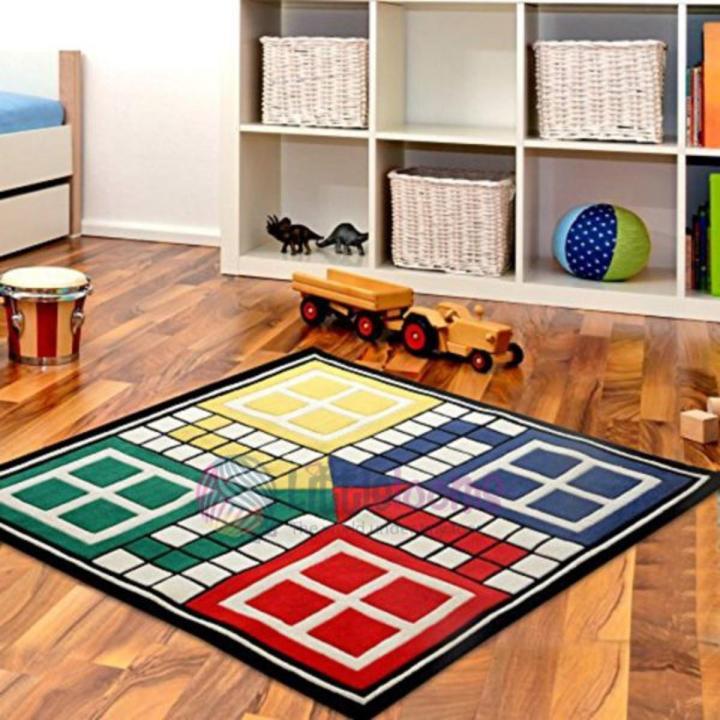 Ludo Matt Carpet Rug Large Size 2x2 Ft Foldable and Washable with large ...