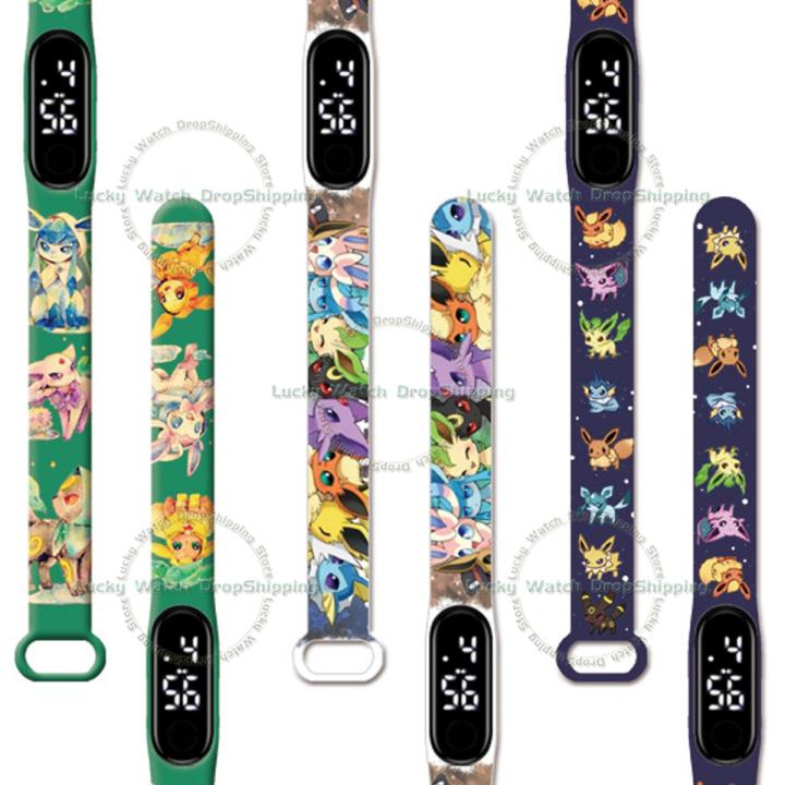 Eevee Digital Watch Kids' Pokemon Version Simple Cute Cartoon Men Women ...