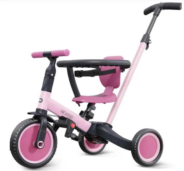 "Newyoo 4-in-1 Toddler Tricycle – Bike for 1-3 Yrs with Parent Steering ...