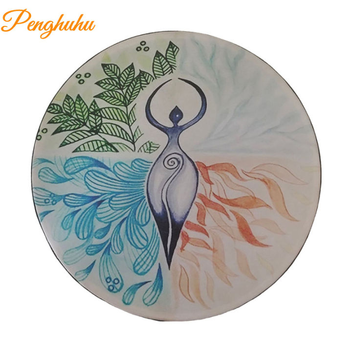 ph Shaman Drum With Drum Stick Hand Drum Percussion Musical Instruments ...