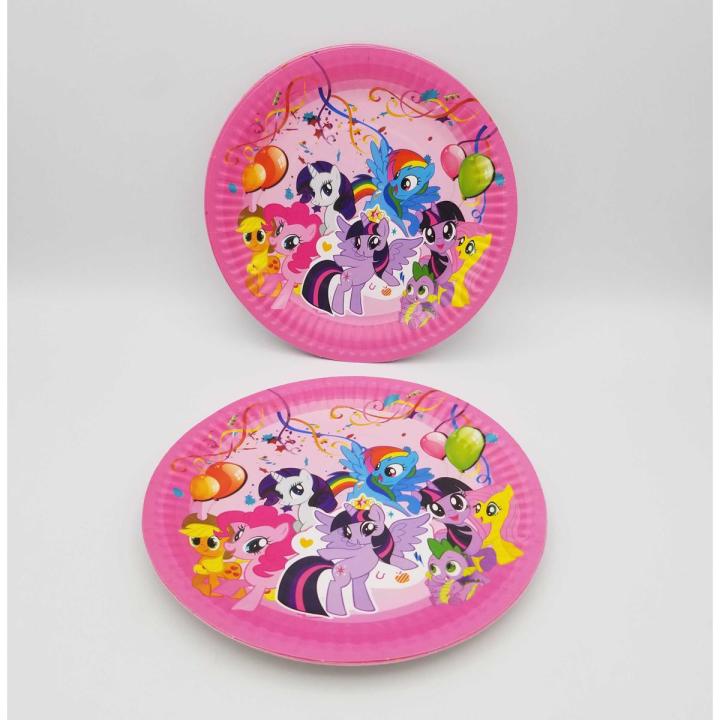 MY LITTLE PONY THEME PAPER PLATES PACK OF 10 PAPER PLATES | Daraz.pk