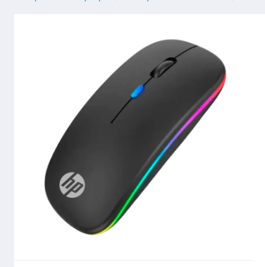 HP Bluetooth & Wireless Dual Model Mouse (W10) RGB Rechargeable | Daraz.pk