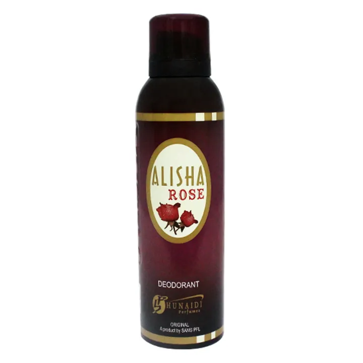 Hunaidi Alisha Rose Body Spray Deodorant – Unisex Fragrance, 200ml ...