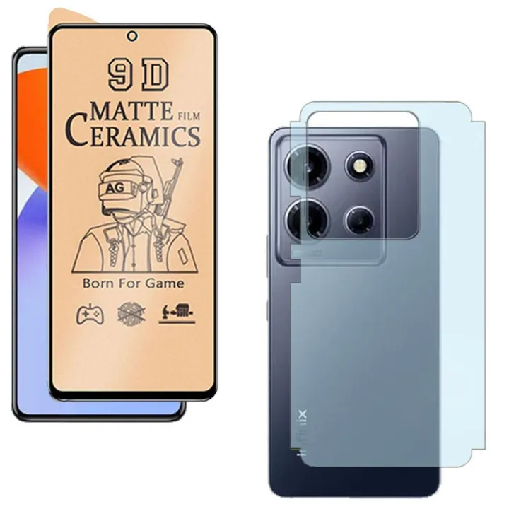 2 IN1 Ceramic Matte For Infinix Note 30 5G Screen Protector + Back ...