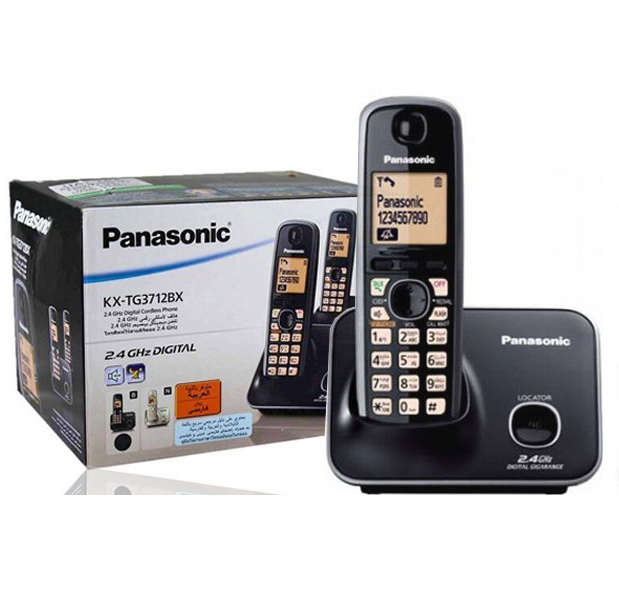 KX-TG3712BX PTCL Wireless Landline Phone with Free 02 New Rechargeable ...