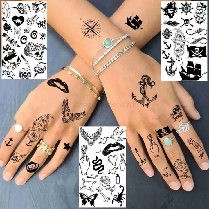 10 Sheets Temporary Tattoos Waterproof Tattoo Sticker Tattoos for Girls ...