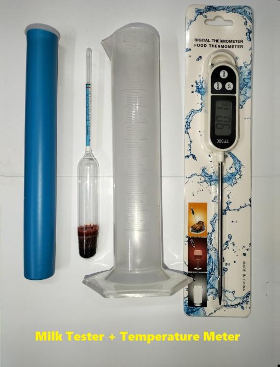 Original Lactometer Milk Gravity Tester & Digital Kitchen Thermometer ...