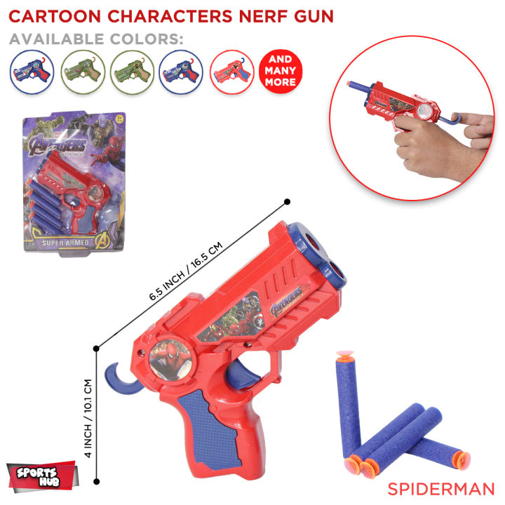 Cartoon Characters NERF Shooter Gunn For Kids Indoor And Outdoor Toys ...