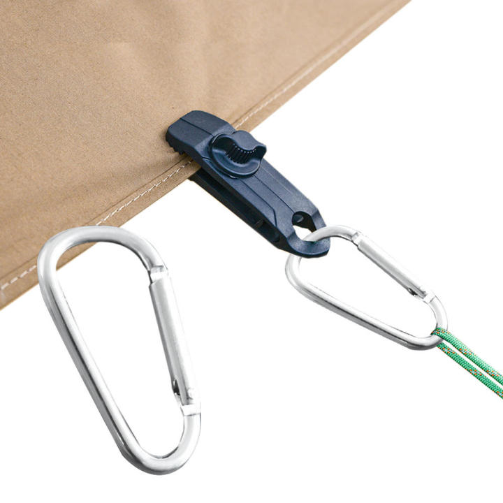 Outdoor Reusable Tent Clasps Adjustable Tent Tarp Clips Reusable Buckle ...
