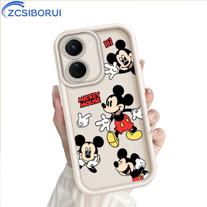 ZCSIBORUI for Vivo Y16 Back Cover Cartoon Four Happy Mickey Pattern ...