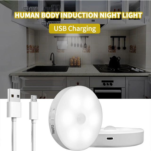 Motion Sensor Light for Home with USB Charging Self Adhesive LED ...
