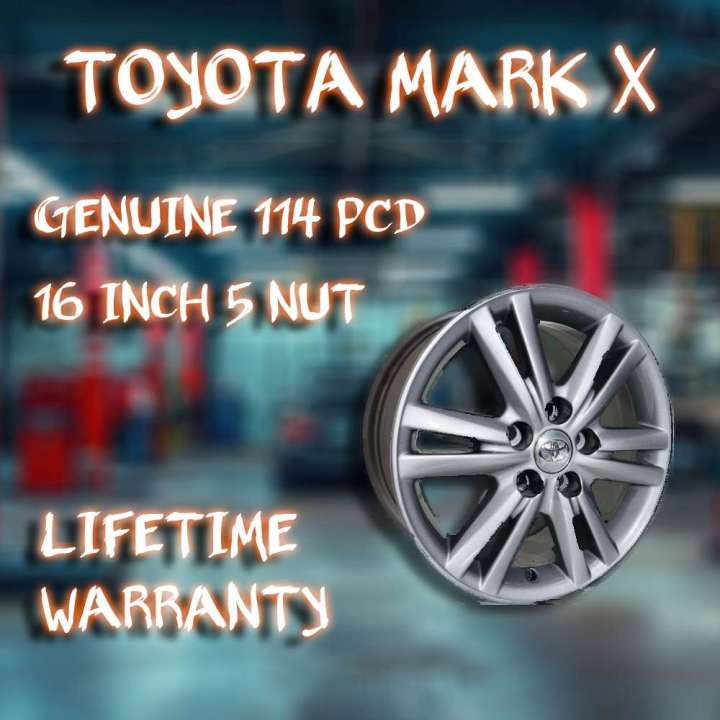 TOYOTA - GENUINE - MARK X RIM - 16 INCH - 114 PCD - 5 NUT - 4 PIECE SET - HIGH PERFORMANCE ...
