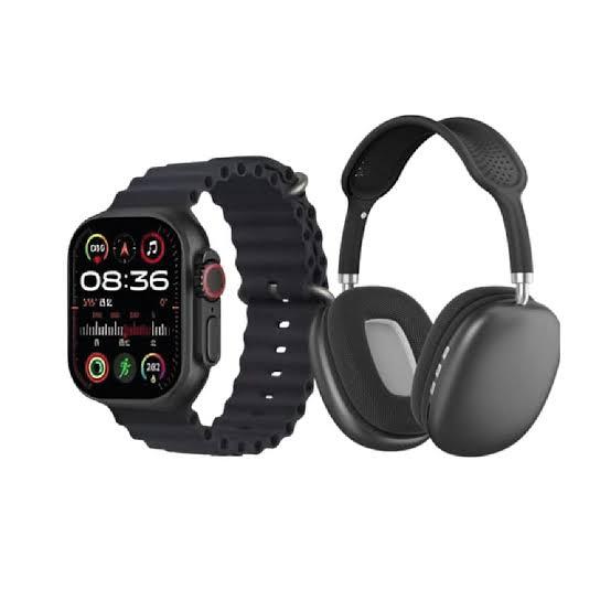 Headphones | Watch | P9 Ultra 2 Smart Watch Combo With headphones | 7 ...
