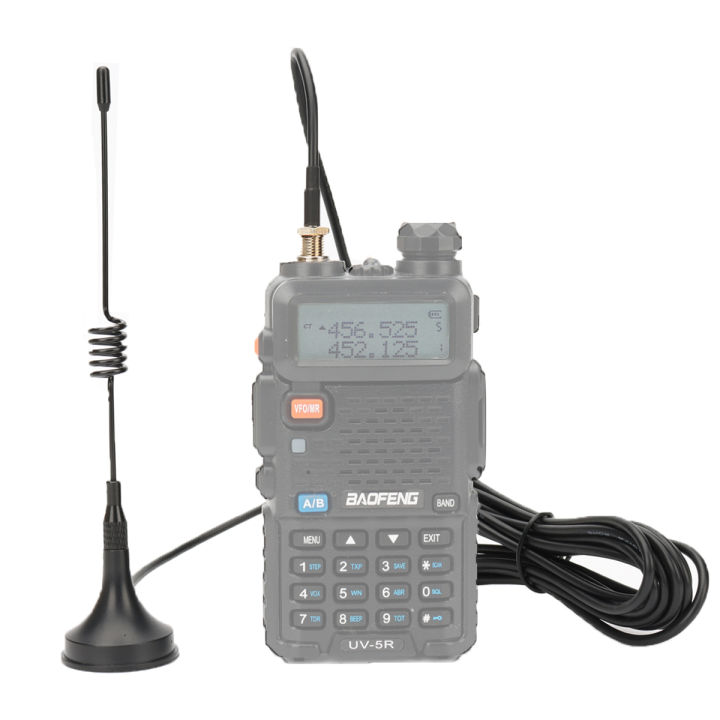 Baofeng Mini Mobile Car Radio VHF UHF SMA-Female Magnetic Mount Antenna for Baofeng BF-888S UV ...