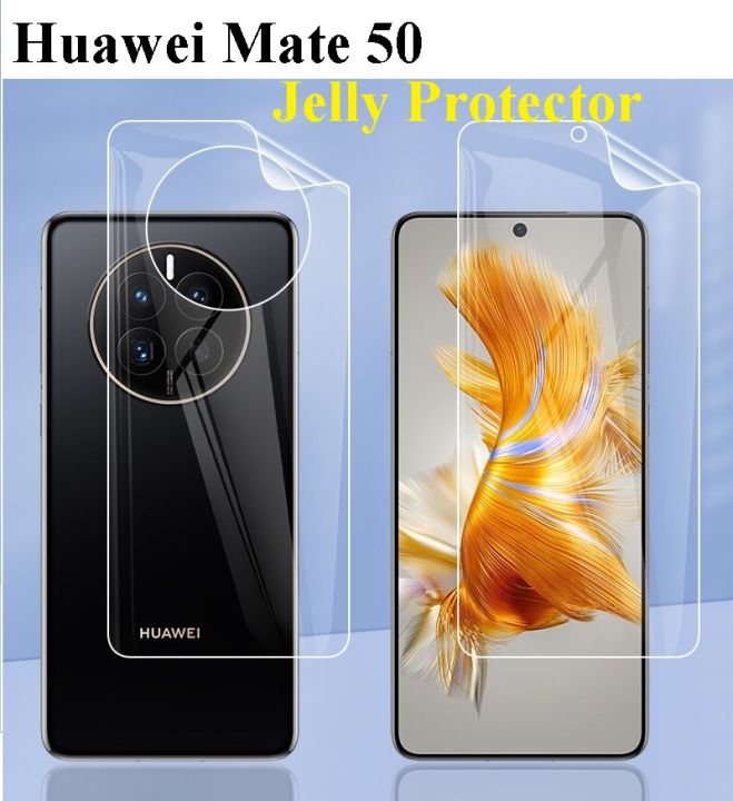 Huawei Mate 50 Screen Protector Jelly and Back Side Jelly protector for ...