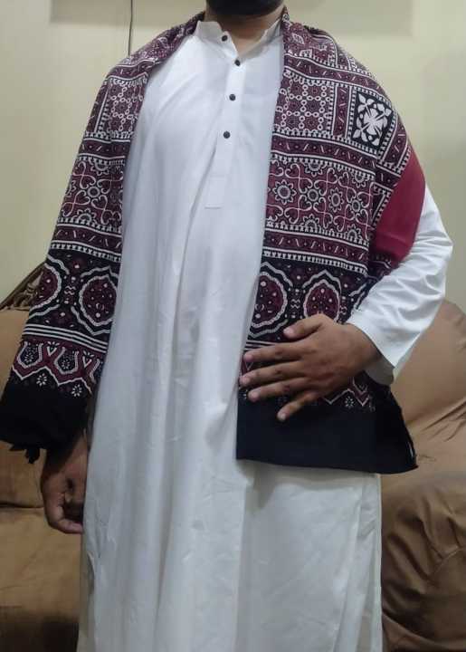 Kids Sindhi Ajrak Shawl - Men & Women Sindhi Ajrak Scraf– Fancy Shawls ...
