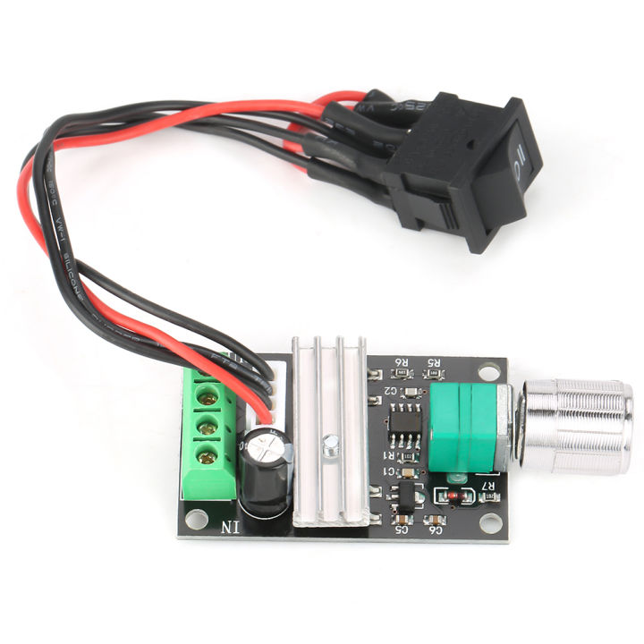 DC 6V 12V 24V 3A PWM Motor Speed Control Reversible Controller Regulator with Switch | Daraz.pk