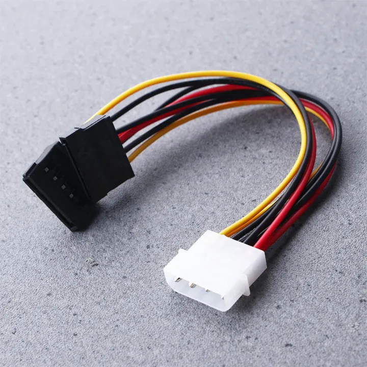 SATA IDE Male to Female Power Lead Connector Wire Converter 4 Pin Molex ...