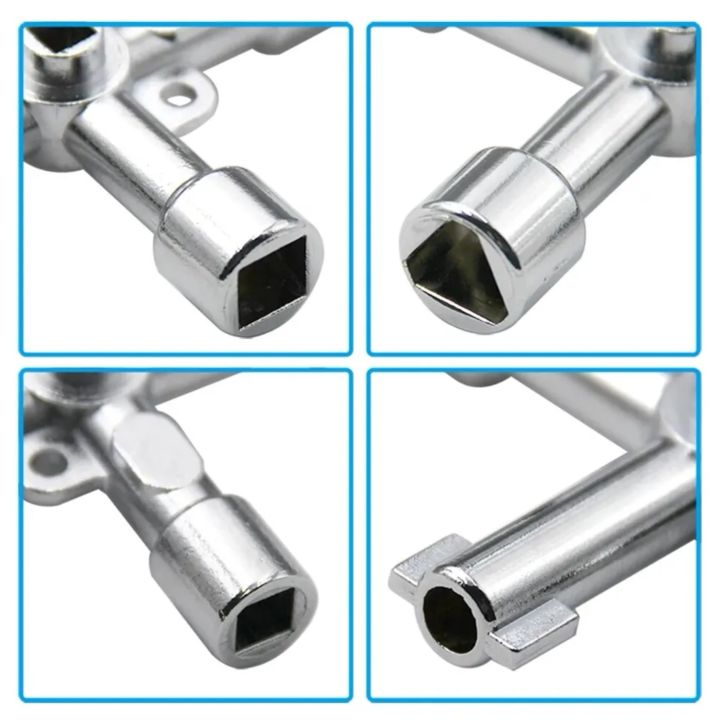 4 Way Electrical Panel Key | Water Utility Triange Key Wrench Plumbing ...