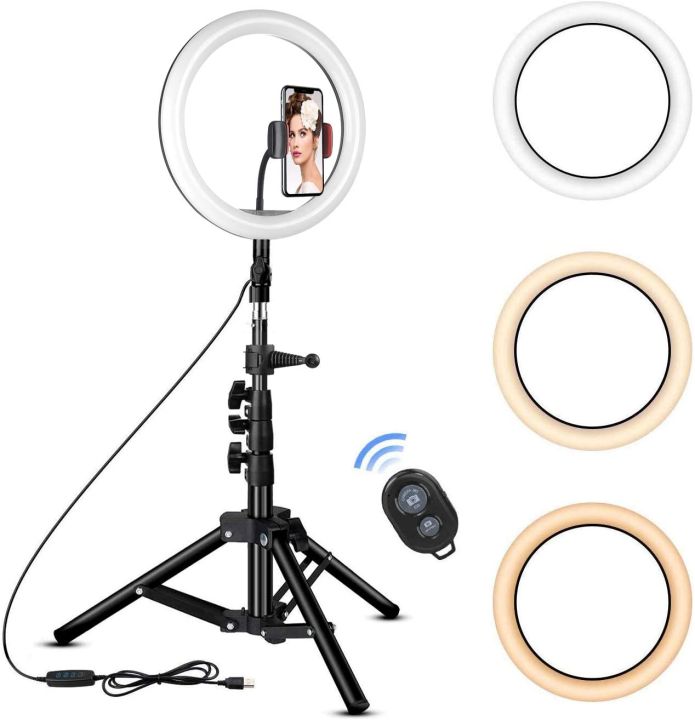 LED Ring Light 10 Inch \ 26 cm With 7 feet Tripod Stand And Mobile ...