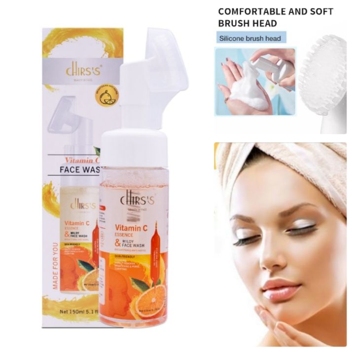 CHIRS'S Vitamin C Essence & Mildy Face Wash ,Brightening ,Anti aging ...