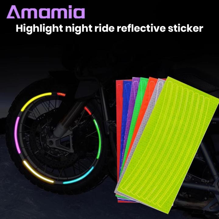 Reflective Bike Stickers Bicycle PVC Reflective 8 Meters Long Bike