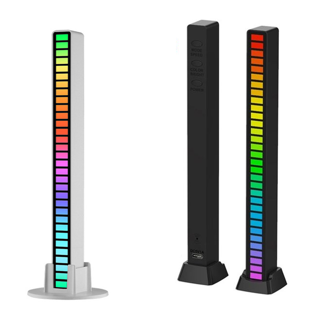 RGB Voice Control Synchronous Rhythm Colorful Music Ambient Induction ...