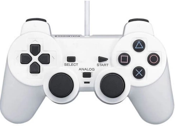 PlayStation PS2 Dual shock 2 Wired Controller (WHITE) | Daraz.pk