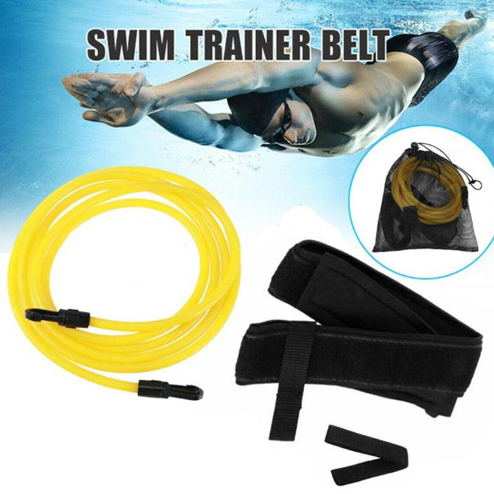 Swim Strength Training Belt Anti-break Pool Swimming Tether | Daraz.pk