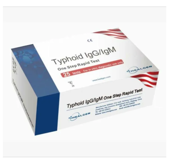 Typhoid IgG/IgM Rapid Test HEALGEN – 25 Tests, Fast & Reliable Typhoid ...