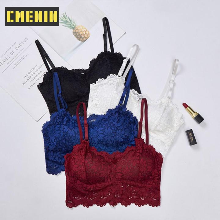 OIMG Cmenin Girls Nylon Bra For Women Wireless Brassiere Lingerie Women ...
