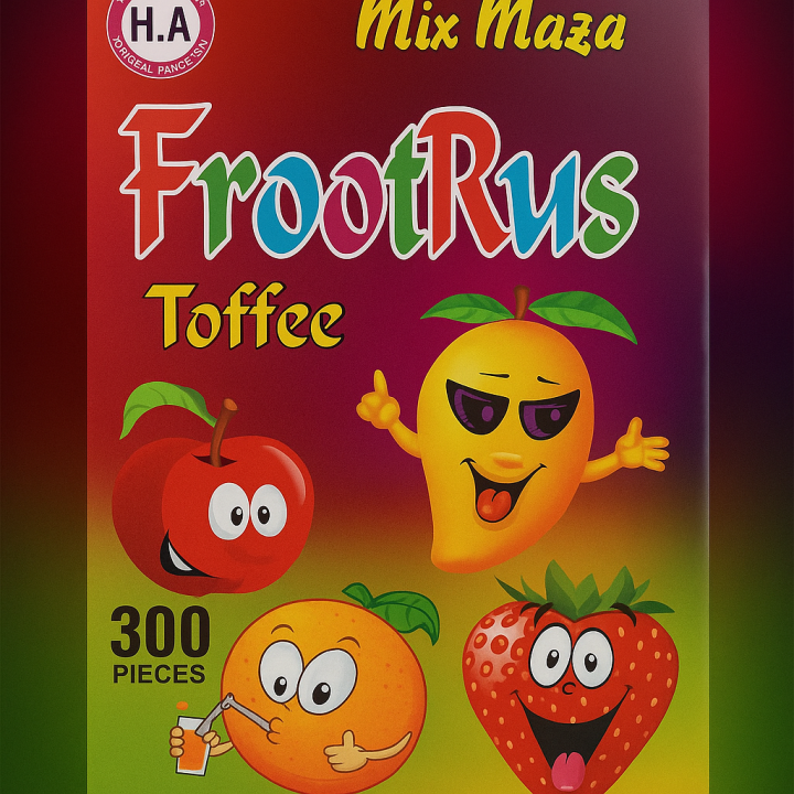 Froot Rus Toffee – 300 Pieces | Fruity Flavored Chewy Candy | Daraz.pk