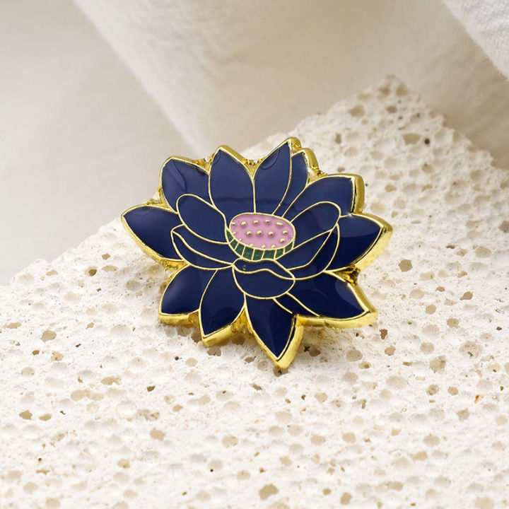 【Happy Shopping S Mall 】Ancient Lotus Badge Accessory Metal Badge ...