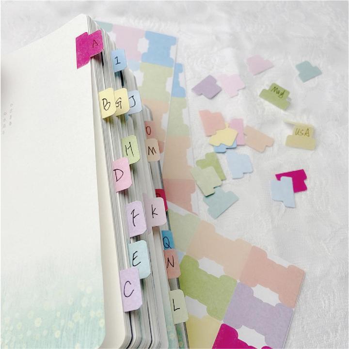 10 Sheets Tabs Sticky Index Tabs, Writable File Tabs Flags Colored Page ...