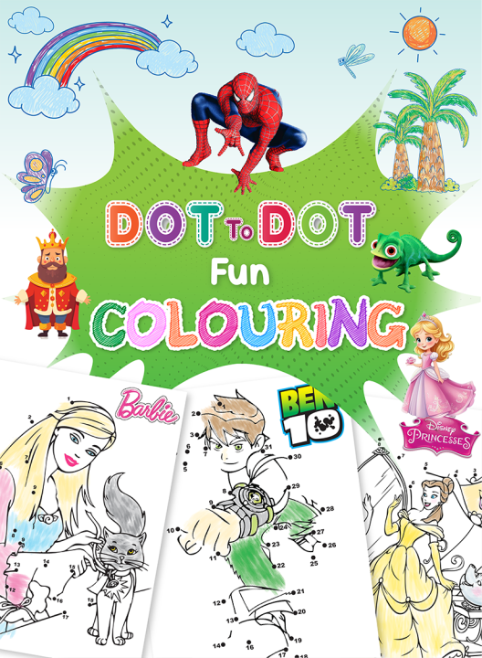 DOT TO DOT COOL FUN COLORING | Daraz.pk