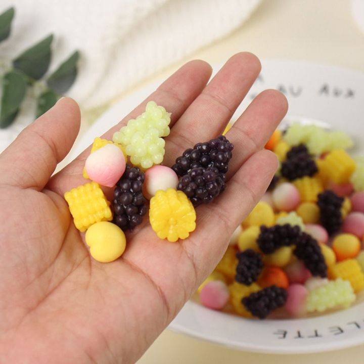 Artificial Grapes Squeeze Sensory Toys Fidget Toy Corn Simulation Fruit ...