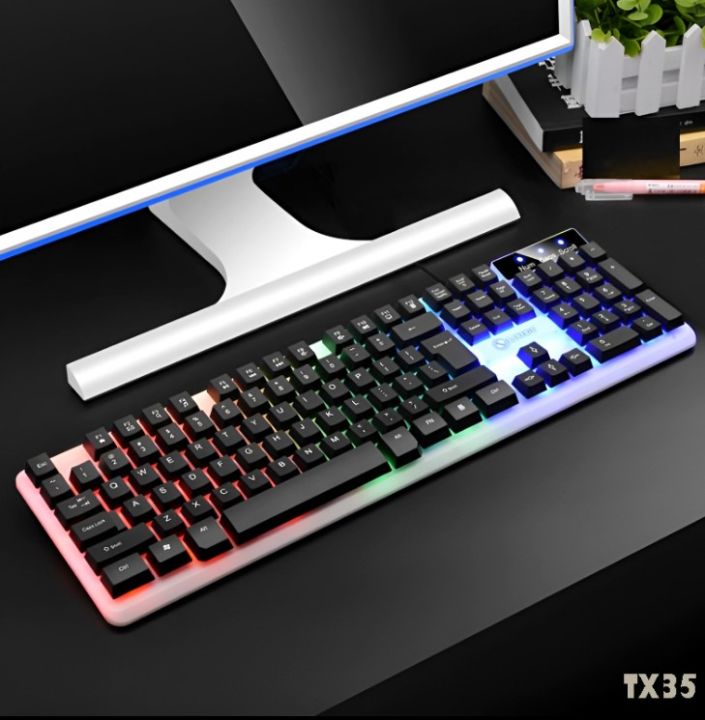 TX35 Limeide RGB Suspension Backlit Lightweight Luminous Wired Gaming ...