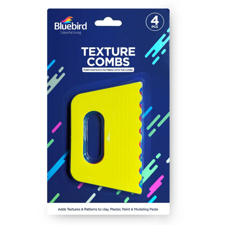 Bluebird Art Texture Combs - Set of 4 texture combs set for pottery ...