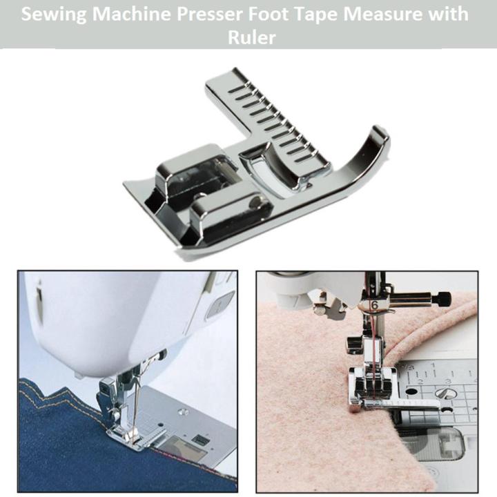 Sewing Machine Accessories Machine Stitch Guide Presser Foot With Ruler ...