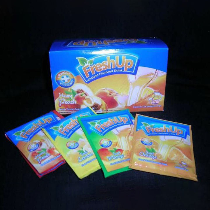 FRESH UP MANGO FLAVOUR DRINK.1 BOX..24 SATCHE(Each Satche Make 1.5 ...